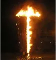 Burning Cross | No Tolerance for Antisemitism
